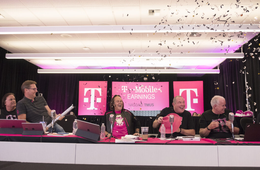 Dave Carey, Mike Sievert, John Legere, Braxton Carter, Neville Ray - T ...